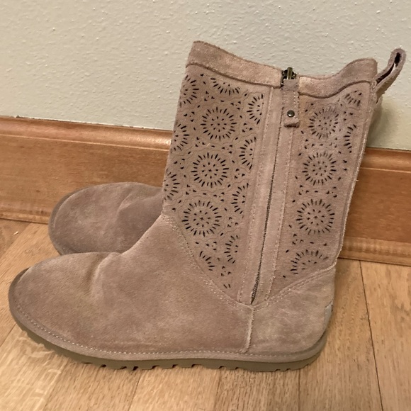 UGG | Shoes | Ugg Laser Cut Boots Sz 6 | Poshmark